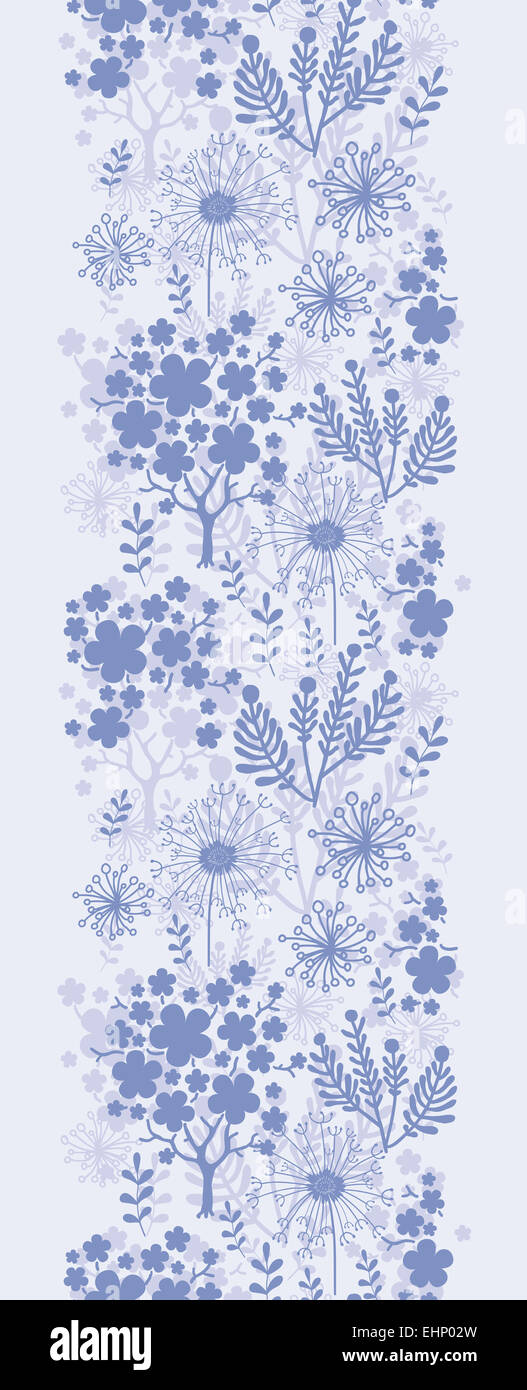 Evening garden vertical seamless pattern background Stock Photo - Alamy