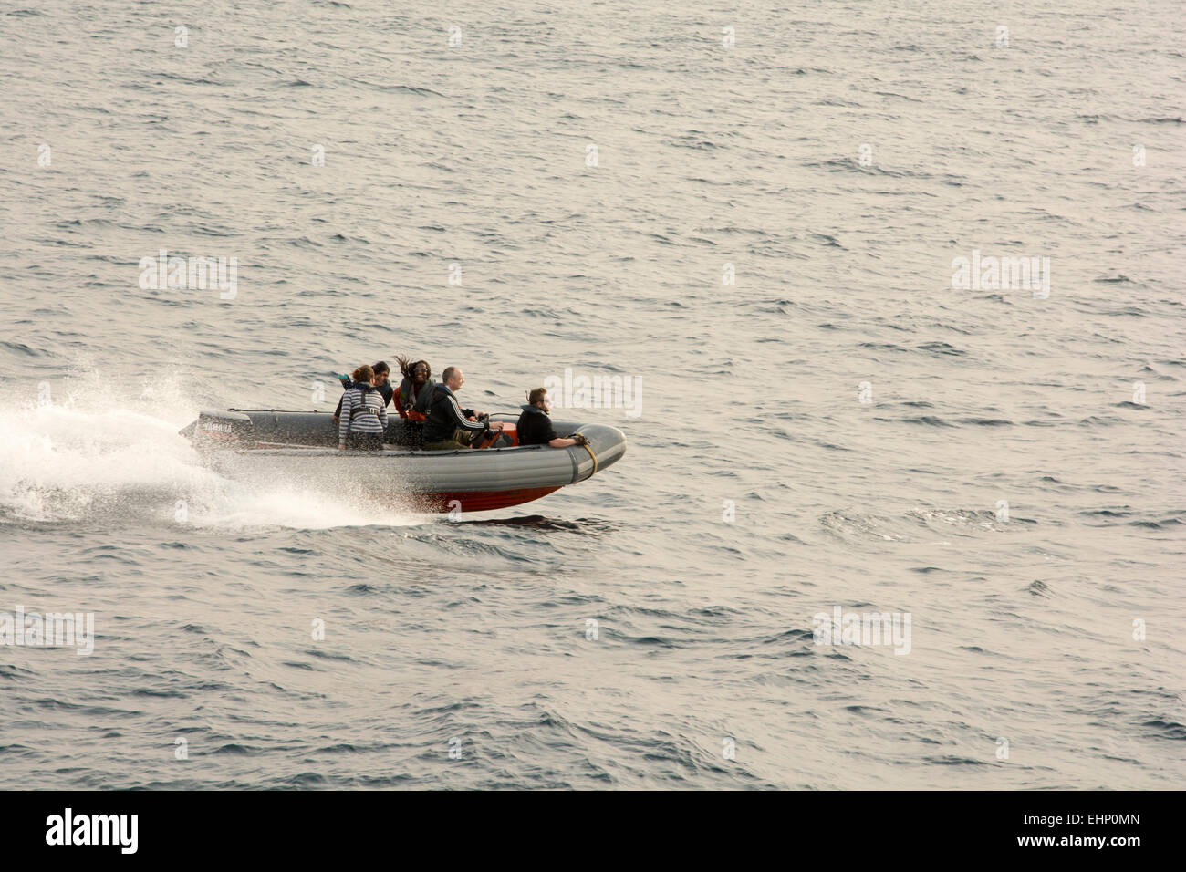 For some purposes German research vessel Sonne has an inflatable boat ...