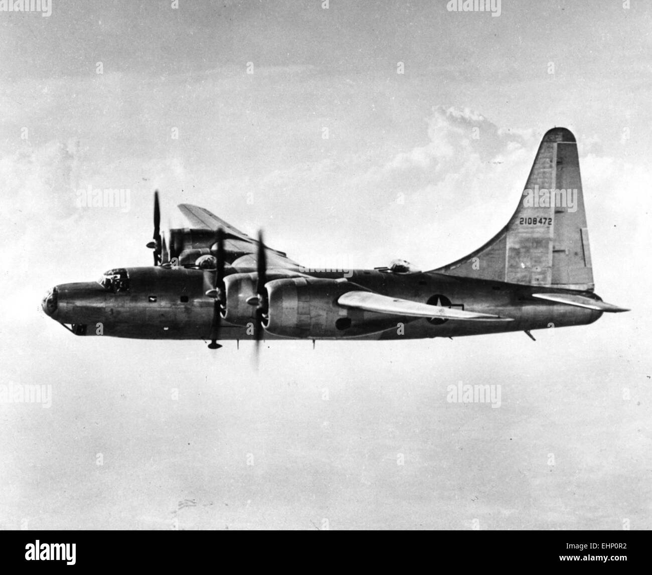 A photograph of the 2nd B-32 bomber, the first to fly, as part of the ...
