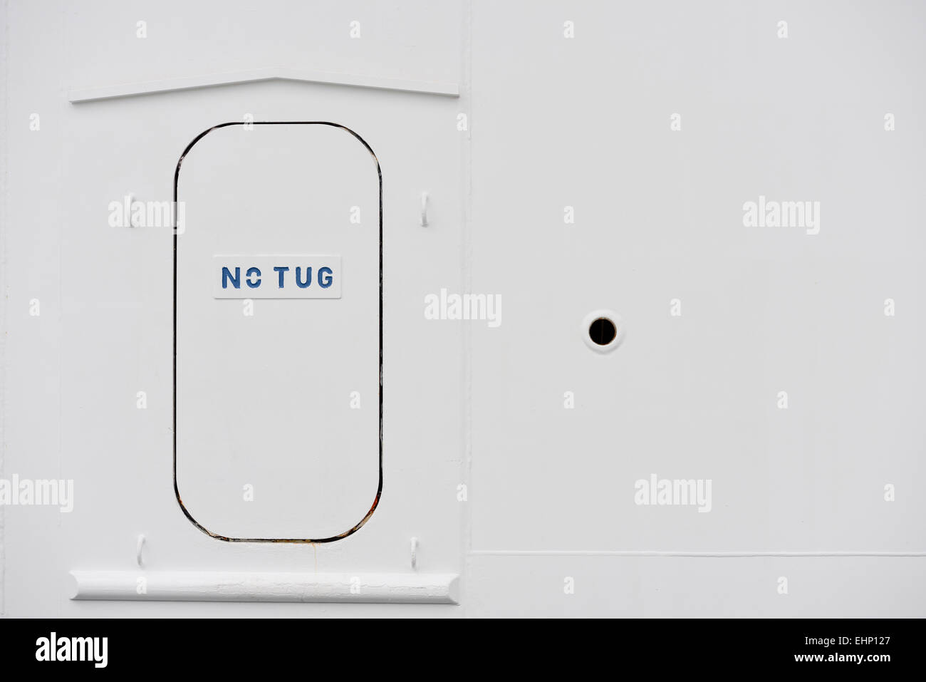 Ship door with inscriptions Stock Photo - Alamy