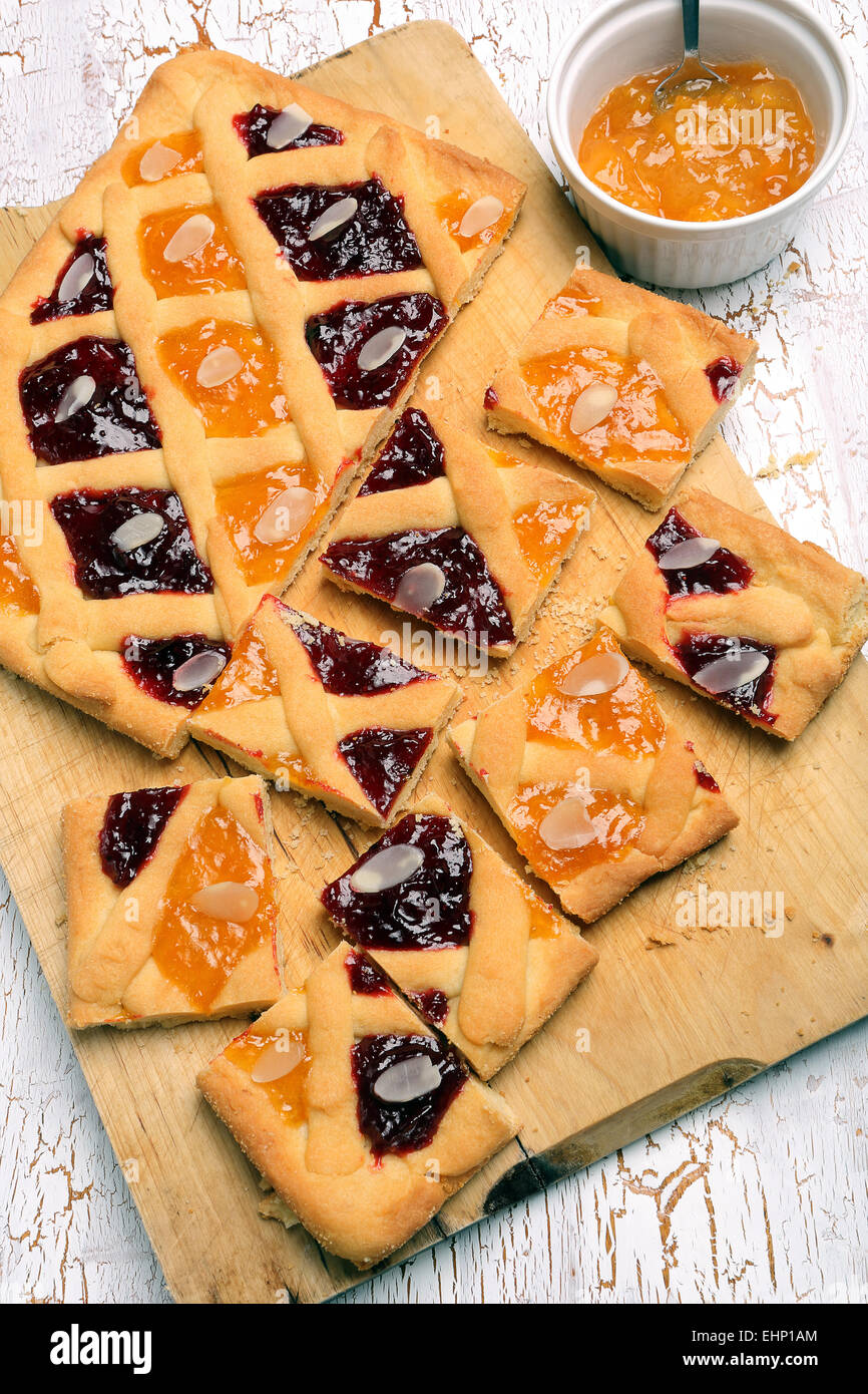 Mazurek trditional polish easter cake Stock Photo - Alamy