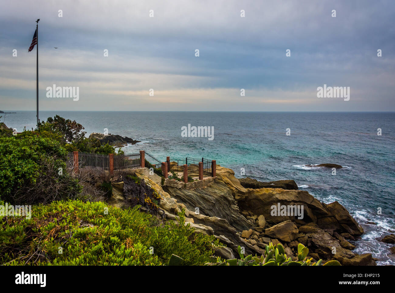 View of the Pacific Ocean from Ruby Street Park, in Laguna Beach ...