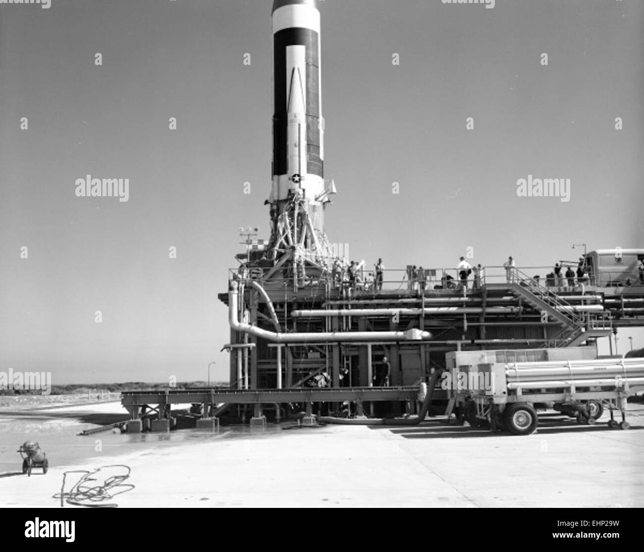 An Atlas rocket is depicted without a payload, possibly showing the ...