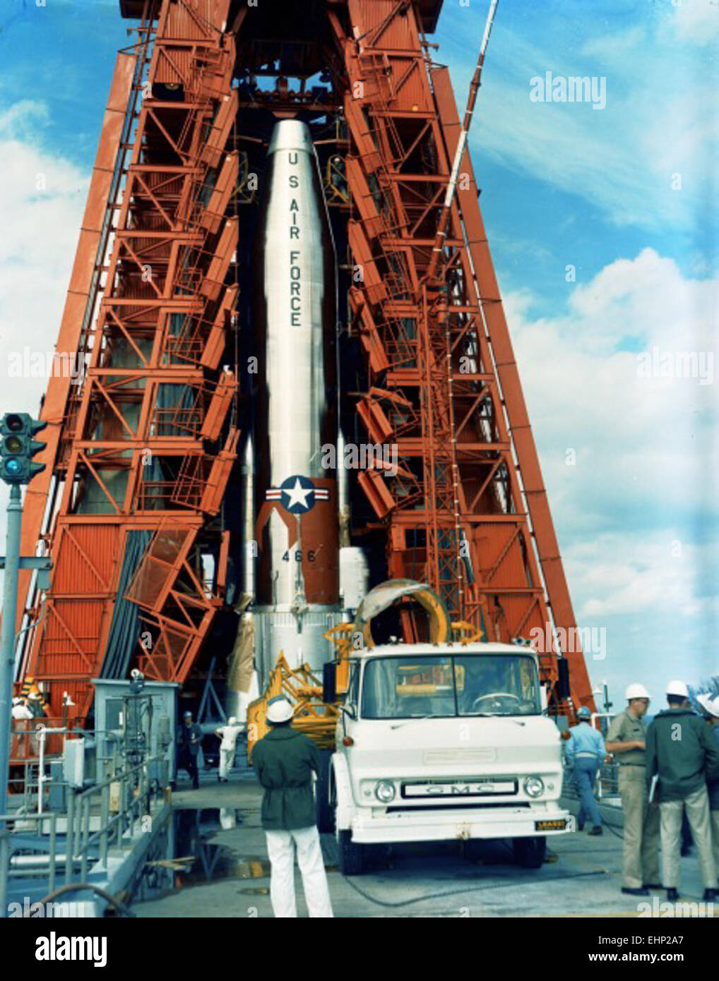 The Atlas rocket, shown here without its payload, is a significant part ...