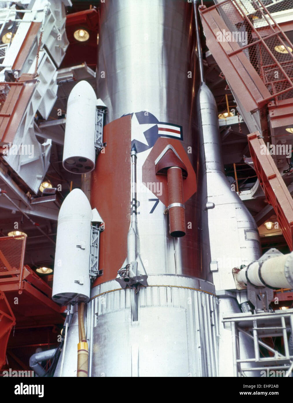 The image shows the Atlas 4F rocket pods, part of the RangerMariner ...