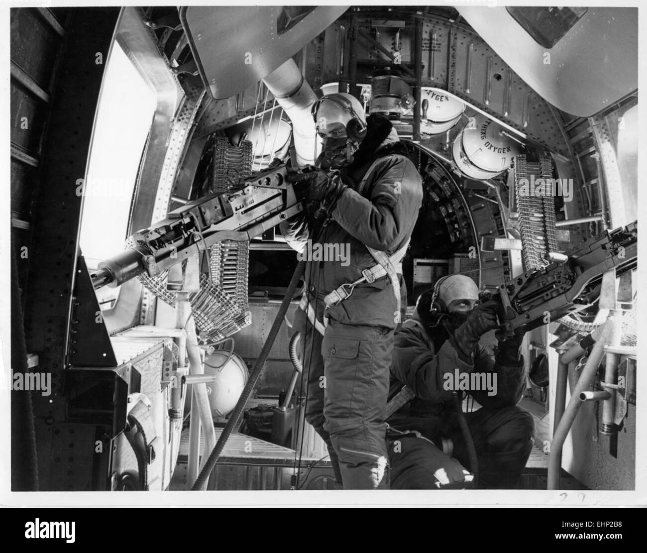 This photograph features a B-24J Liberator, a U.S. bomber used during ...