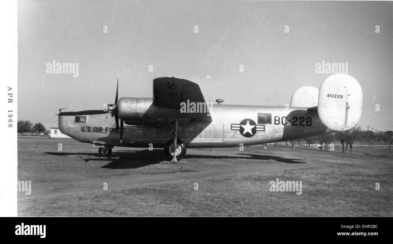 The B-24M-20, a variant of the B-24 Liberator, featuring a special nose ...