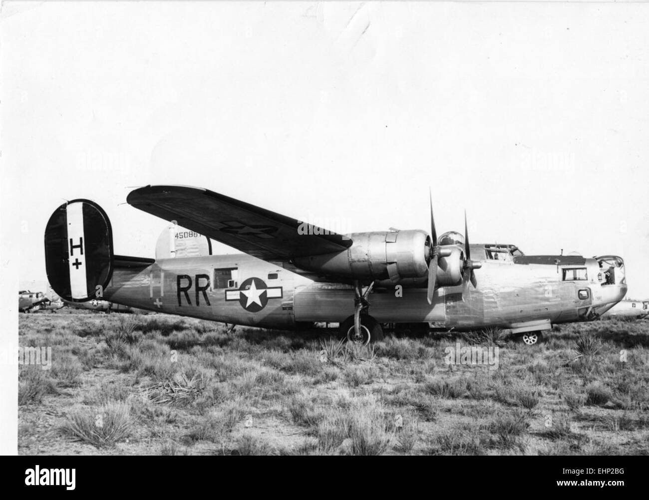 A photograph of a B-24M-FD Liberator aircraft, showcasing its role during World War II, from the ...