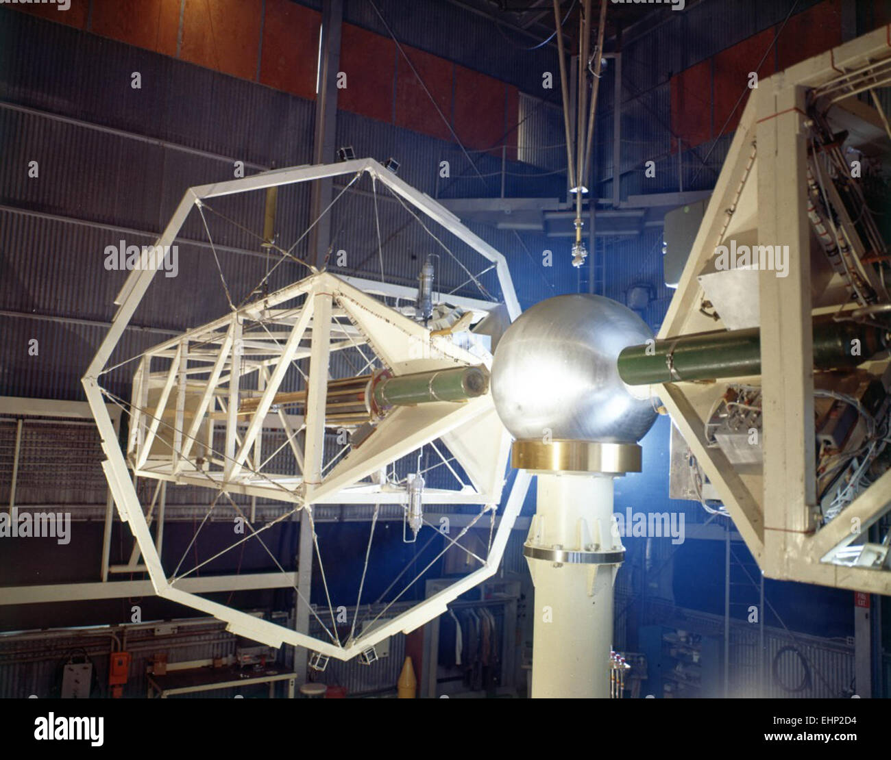 This photograph captures the Centaur rocket during its coast phase ...