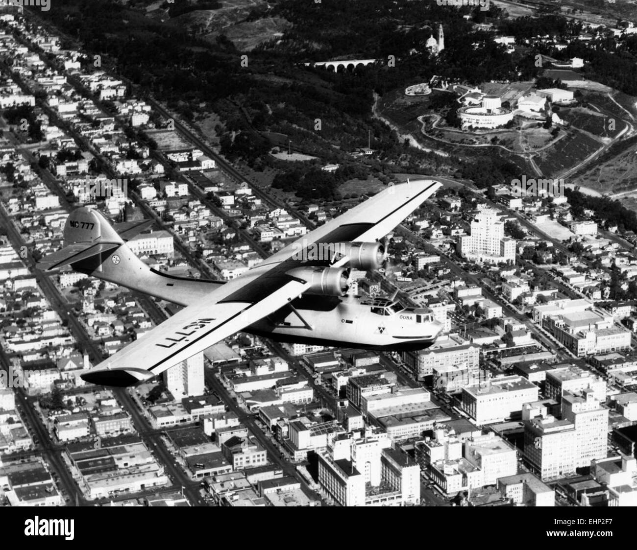 A photograph of the Consolidated Model 28-1 NC777 aircraft, showcasing ...