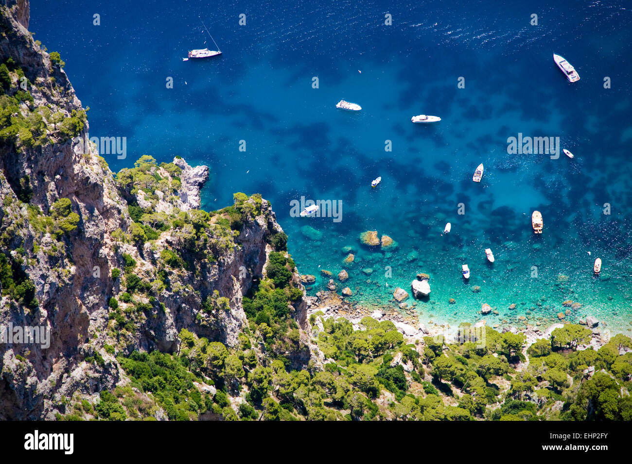 Stunning views of the Faraglioni Rocks from the top of Monte Solaro ...