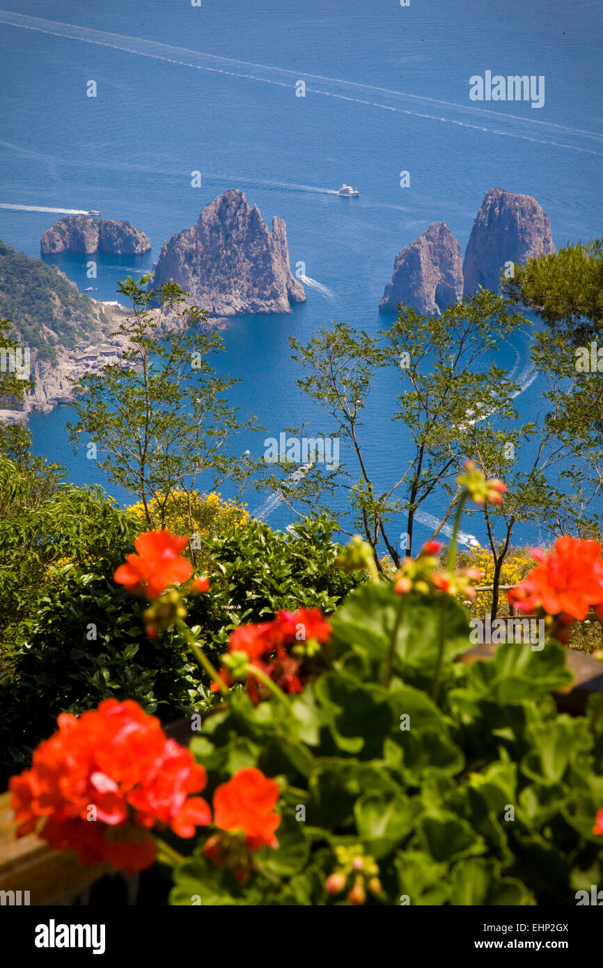 Stunning views from the top of Monte Solaro, Capri, Bay of Naples ...