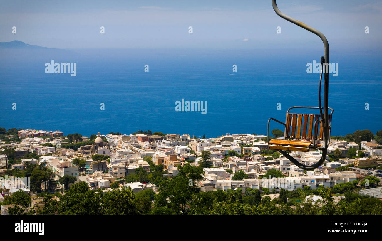 Stunning views from the top of Monte Solaro, Capri, Bay of Naples ...
