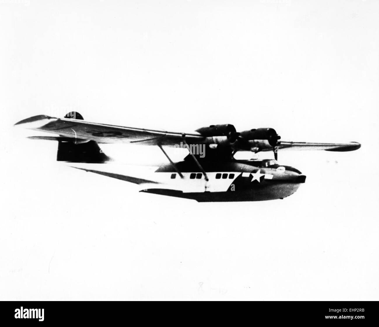 The Consolidated PBY-3 Sea Horse is shown in this image during its ...