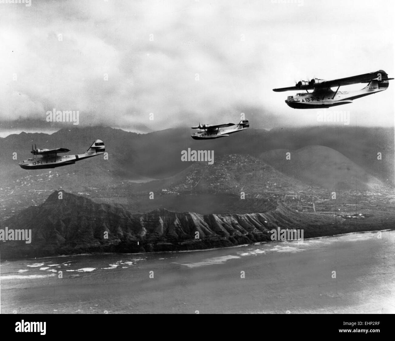 Consolidated PBY-4 VP-13 NAF Pearl Harbor 30Sep39 80-G-410728 Stock ...