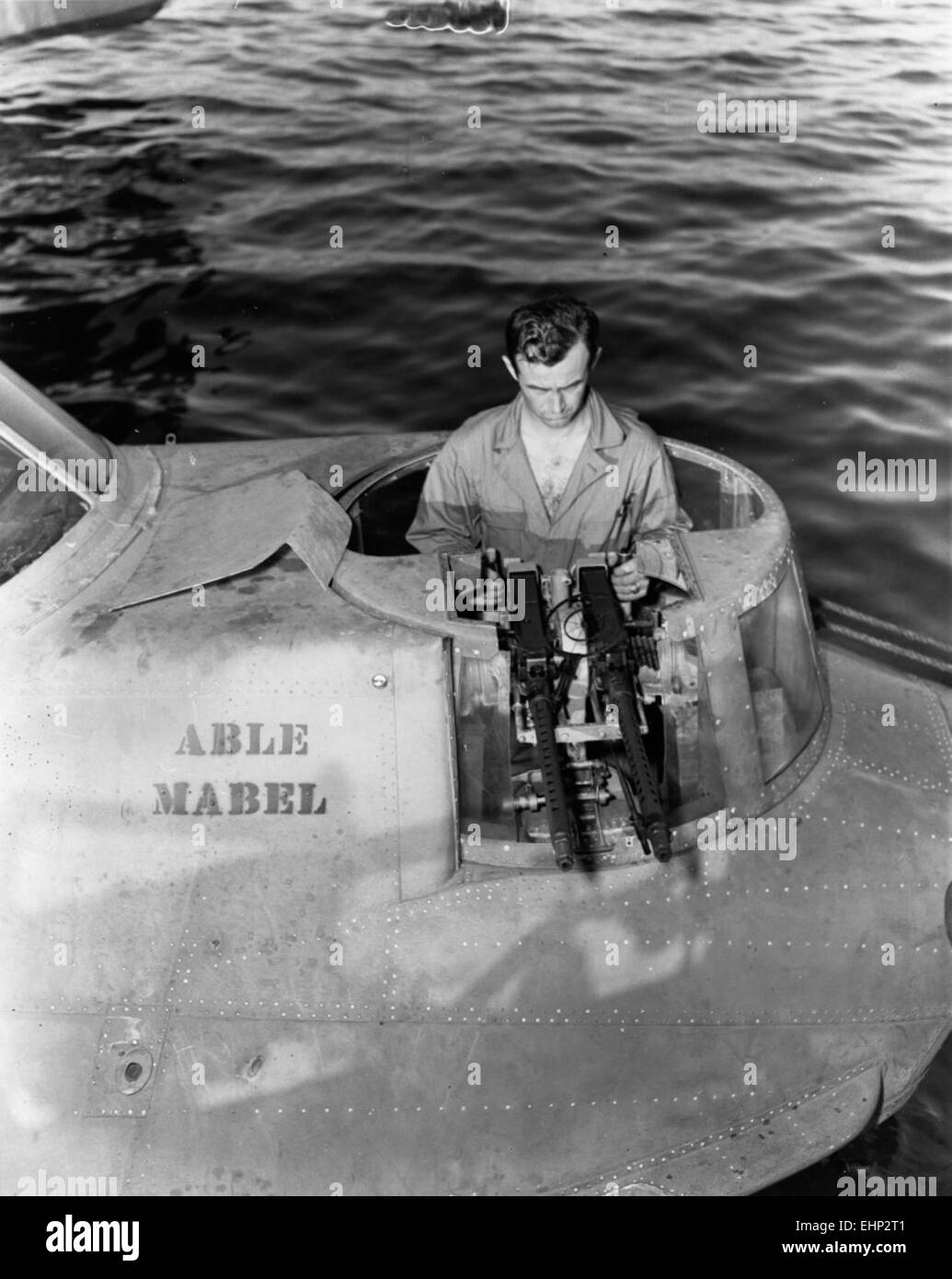 A photograph of the Consolidated PBY-5 Catalina, showing the twin-gun ...