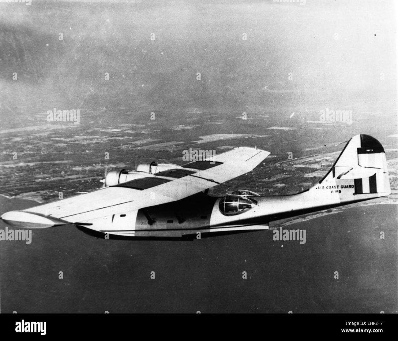 A photograph of the Consolidated PBY-5 Catalina flying boat, V-189 ...