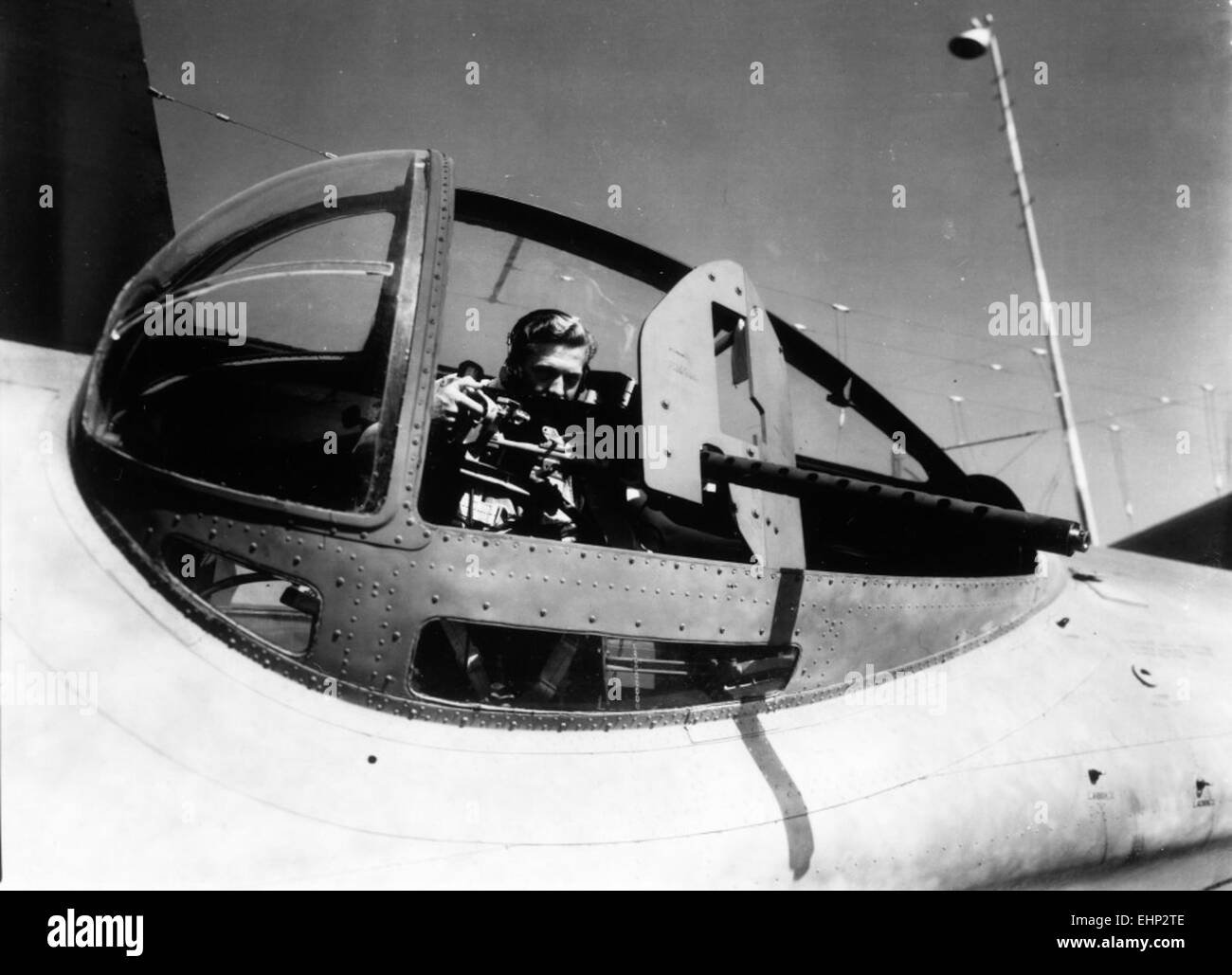 This image showcases the waist gun position of the Consolidated PBY-5 ...