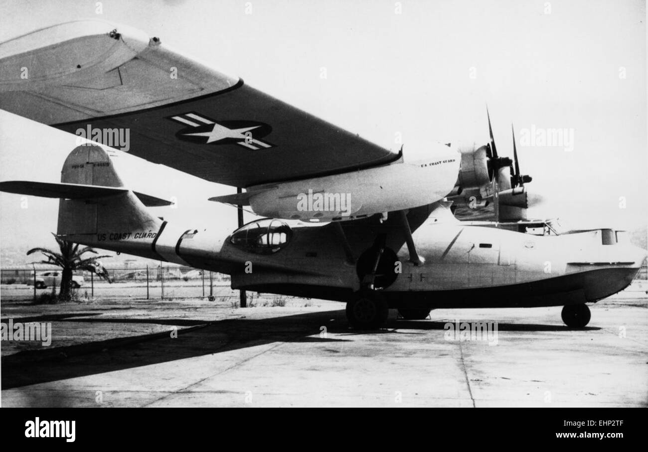 The Consolidated PBY-5A Catalina, stationed at the USCG CGAS San Diego ...