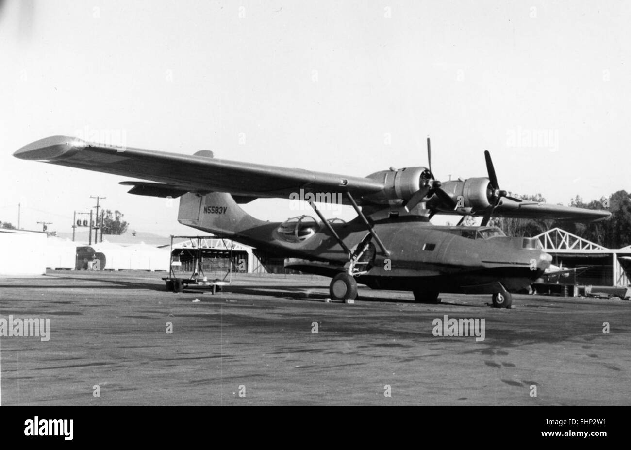 Photograph of a Consolidated PBY-5A Catalina aircraft, registration ...