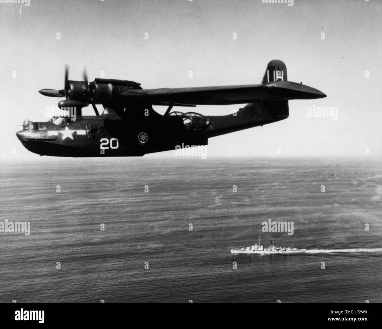 A photograph of the Consolidated PBY-6A, a reconnaissance and patrol ...