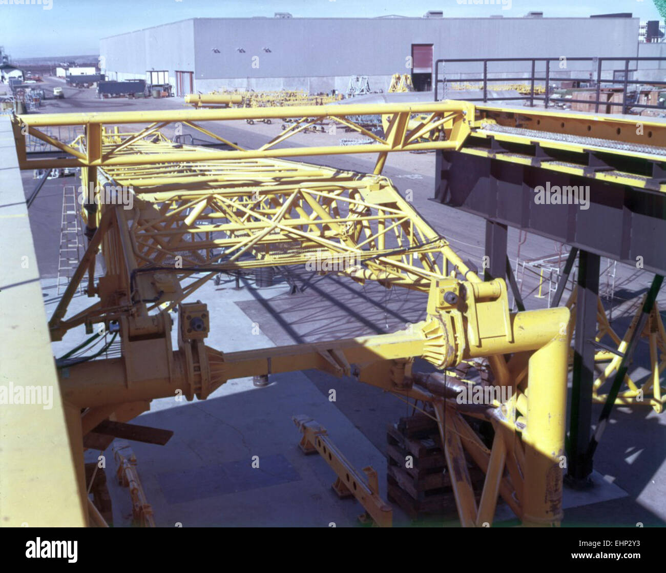 A photograph of a horizontal launcher setup on January 27, 1959 ...