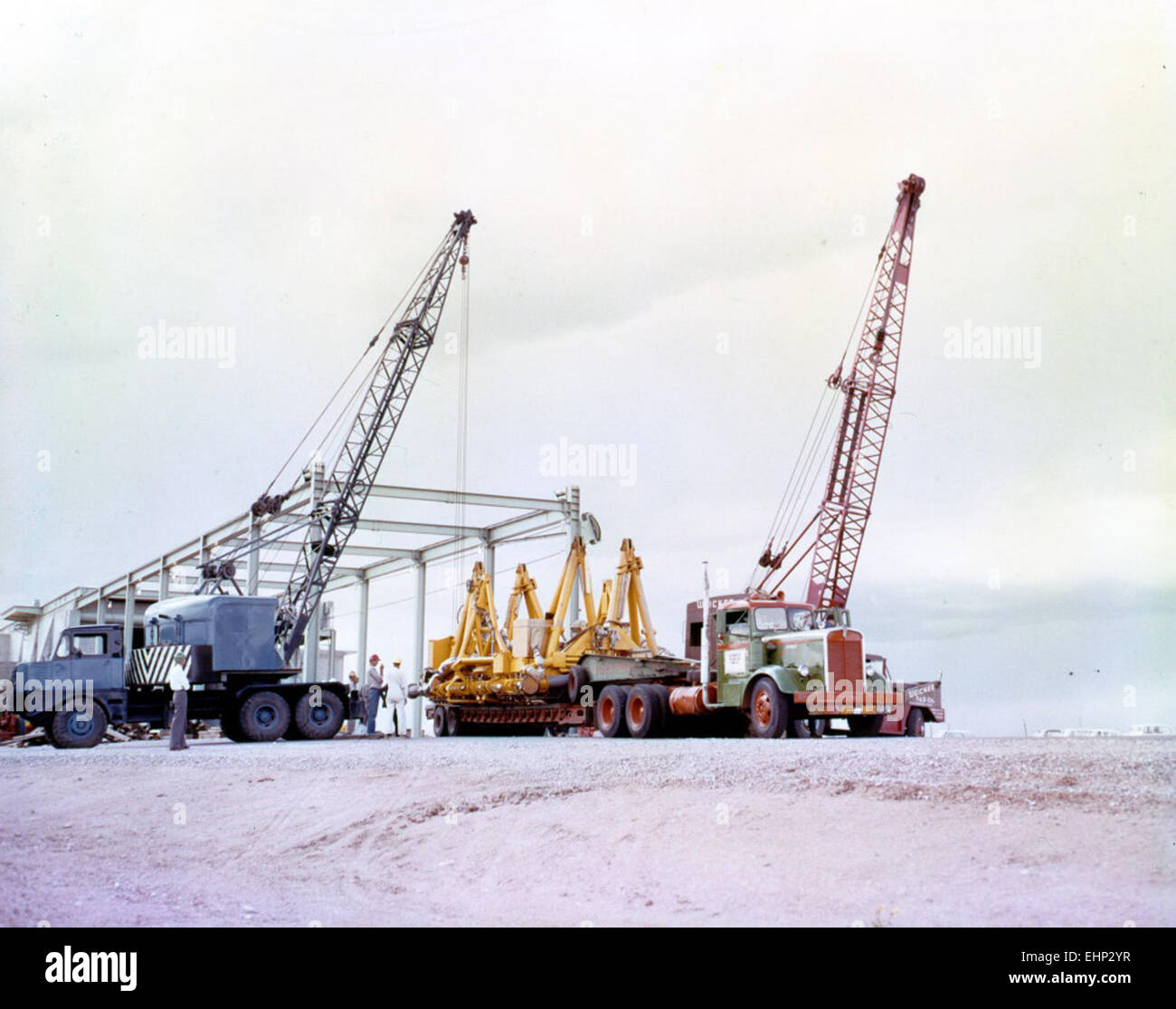 A photograph showing the first launcher at the Western Air Force Base ...