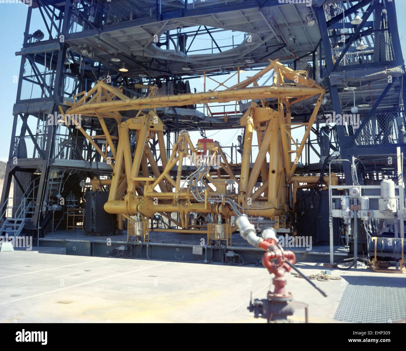 A photograph from the Launcher binder, showing the construction or ...