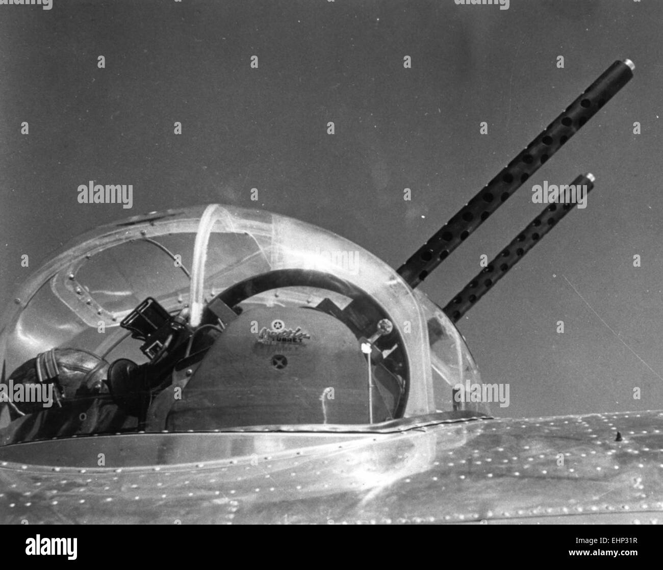 Photograph of a Martin Power Turret, a key component in the development ...