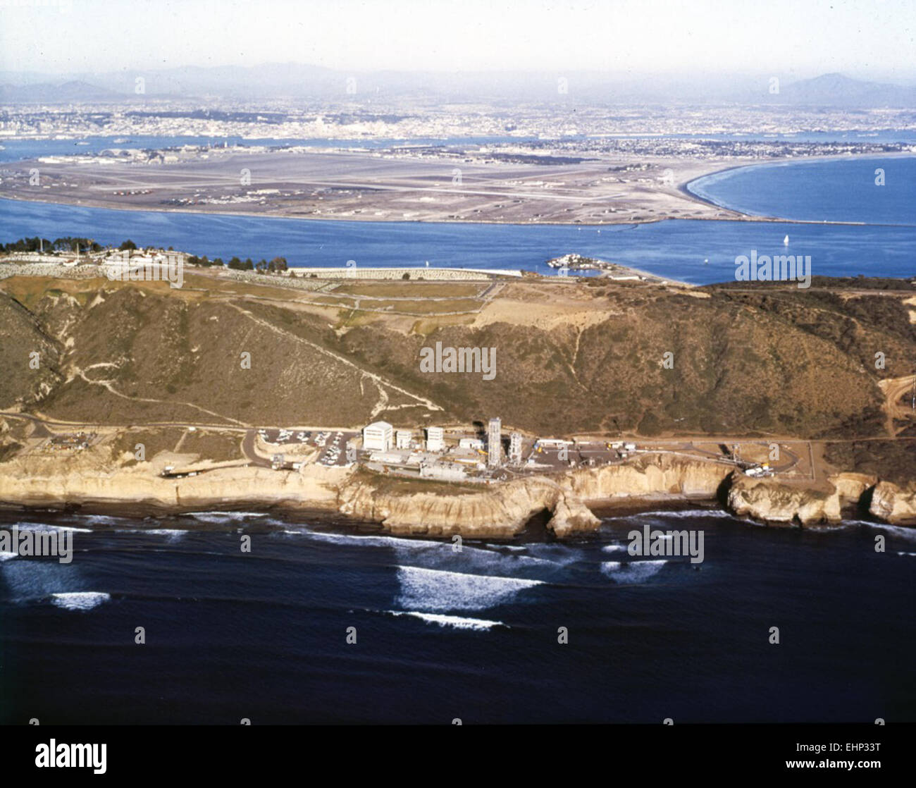 An aerial view of Pt Loma, taken on March 20, 1960, capturing the ...