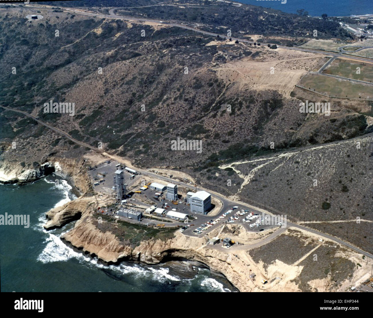 This aerial image captures the expansive view of Point Loma ...
