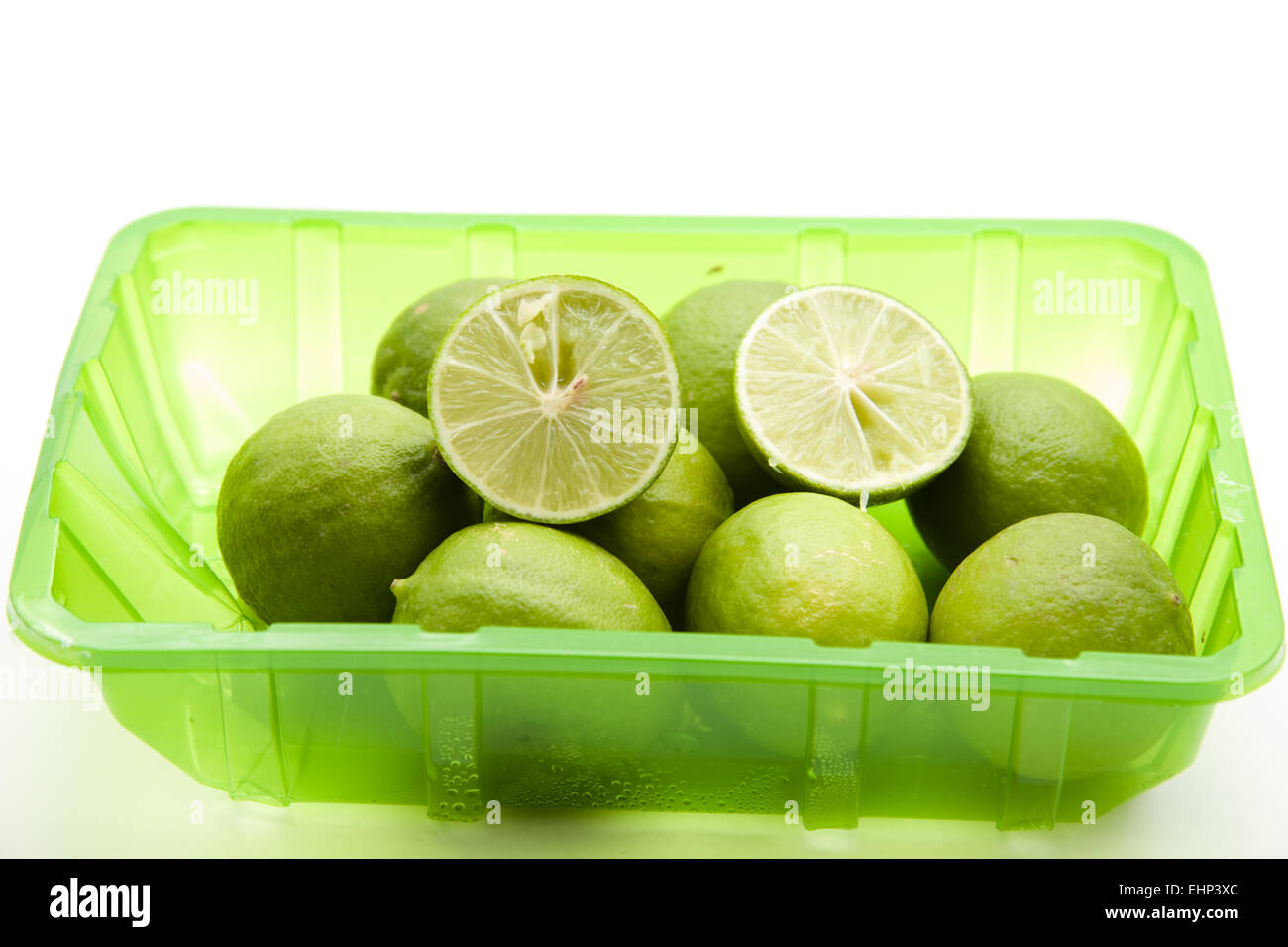 Fresh limes in the packaging Stock Photo - Alamy