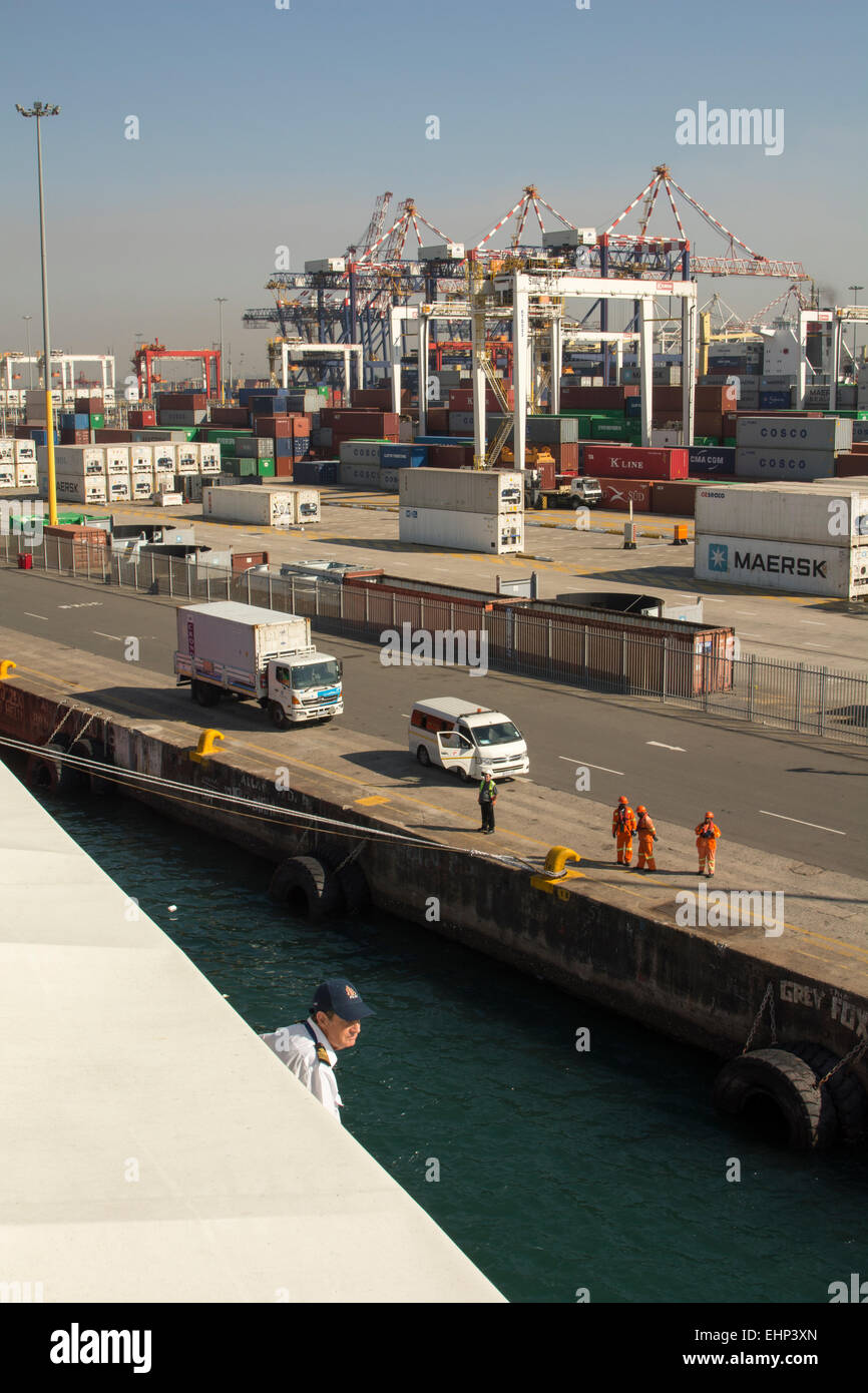 Durban is the busiest port of the whole Indian Ocean. Here the pilot is ...