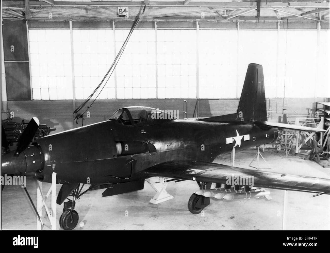Photograph of the mock-up of the Ryan XF2R-2 aircraft from 1946 ...