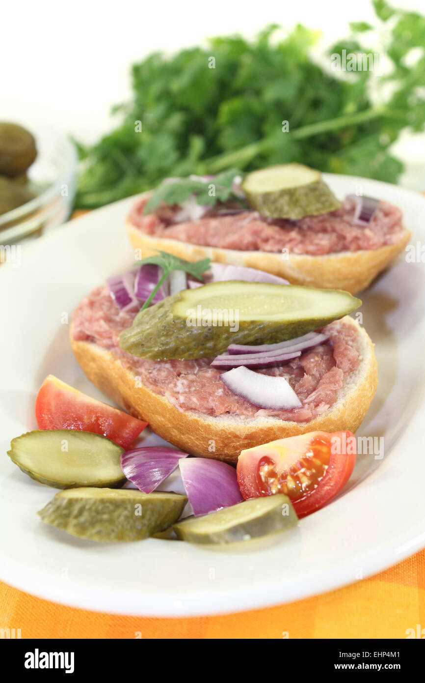 chopped bread with pickles Stock Photo - Alamy