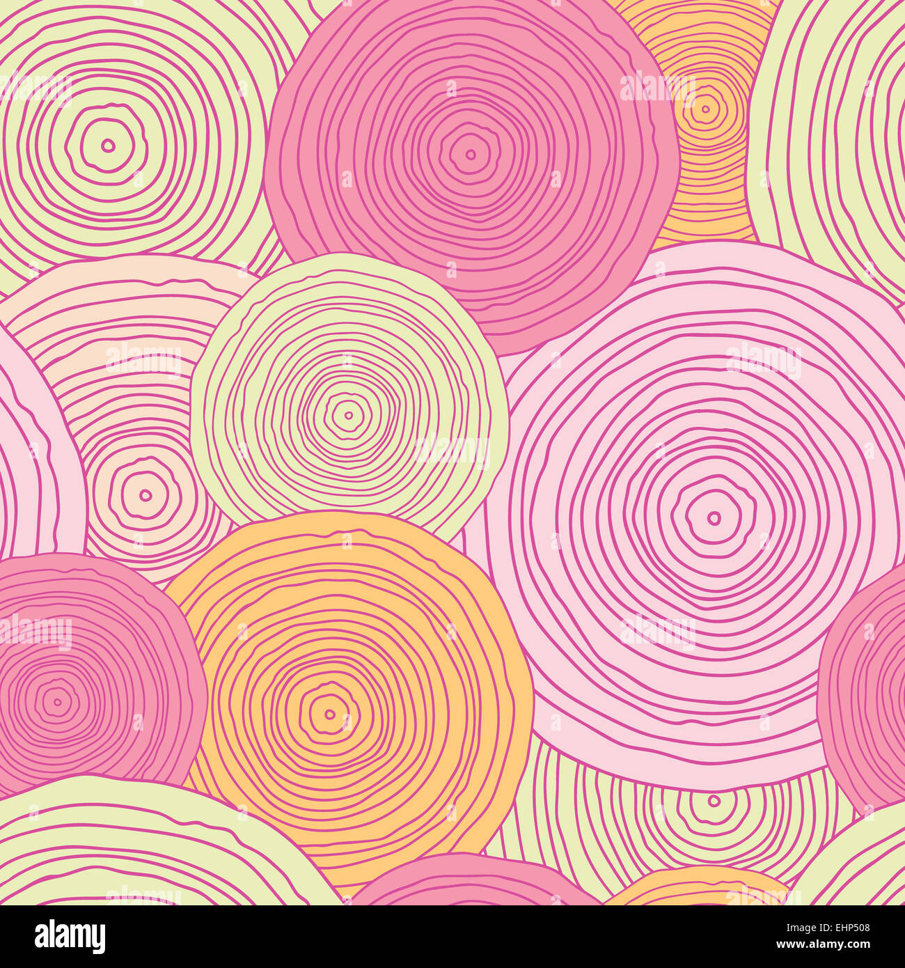 Doodle circle texture seamless pattern background Stock Photo - Alamy