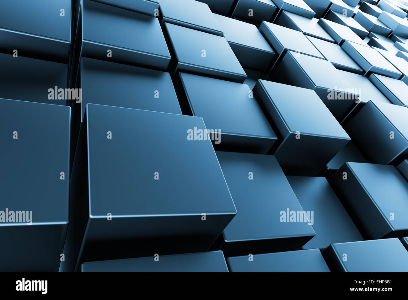 Blue cubes wallpaper hi-res stock photography and images - Alamy