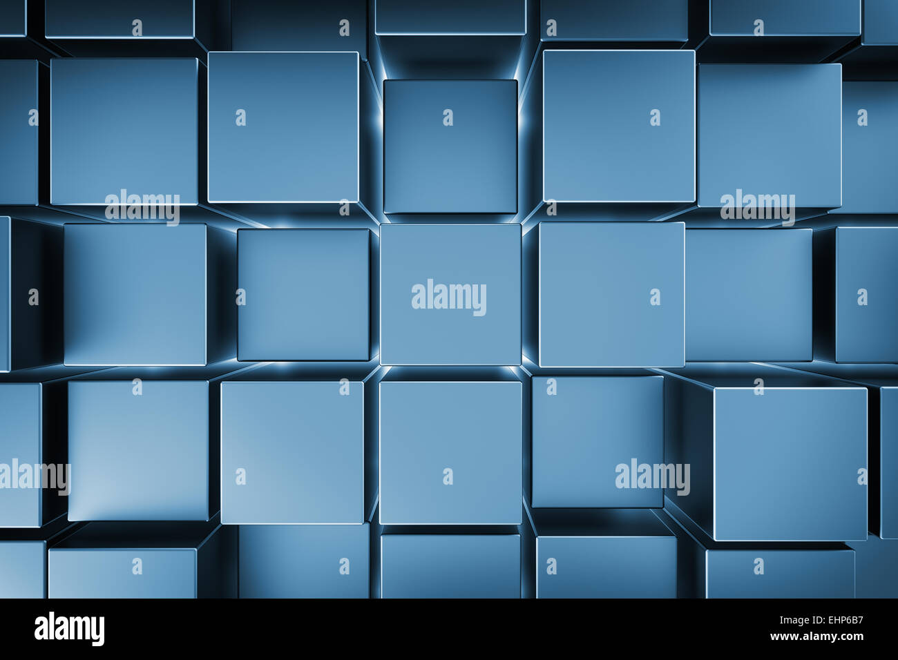 Blue cubes wallpaper hi-res stock photography and images - Alamy