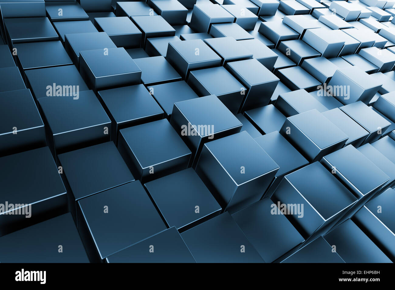Blue cubes wallpaper hi-res stock photography and images - Alamy