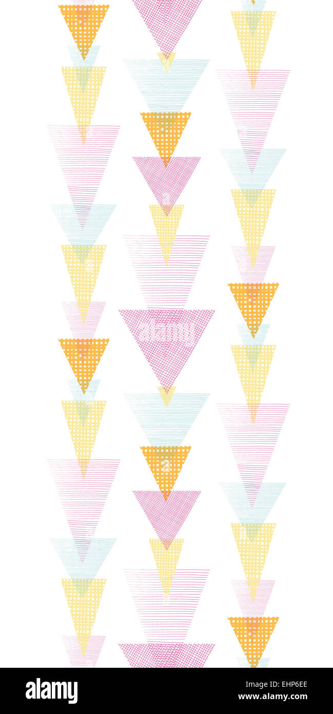 Overlayed triangles stripes vertical seamless pattern background Stock ...
