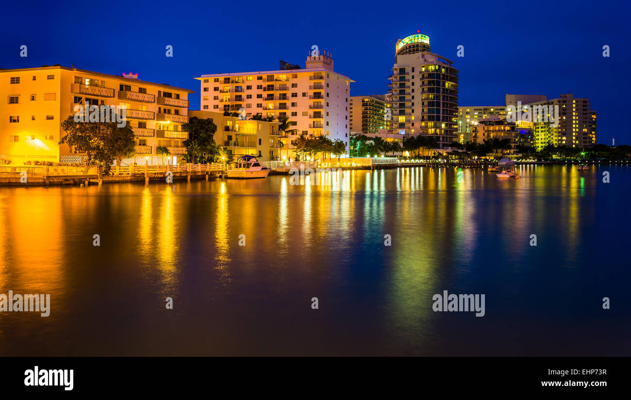 Miami beach buildings on the water hi-res stock photography and images ...