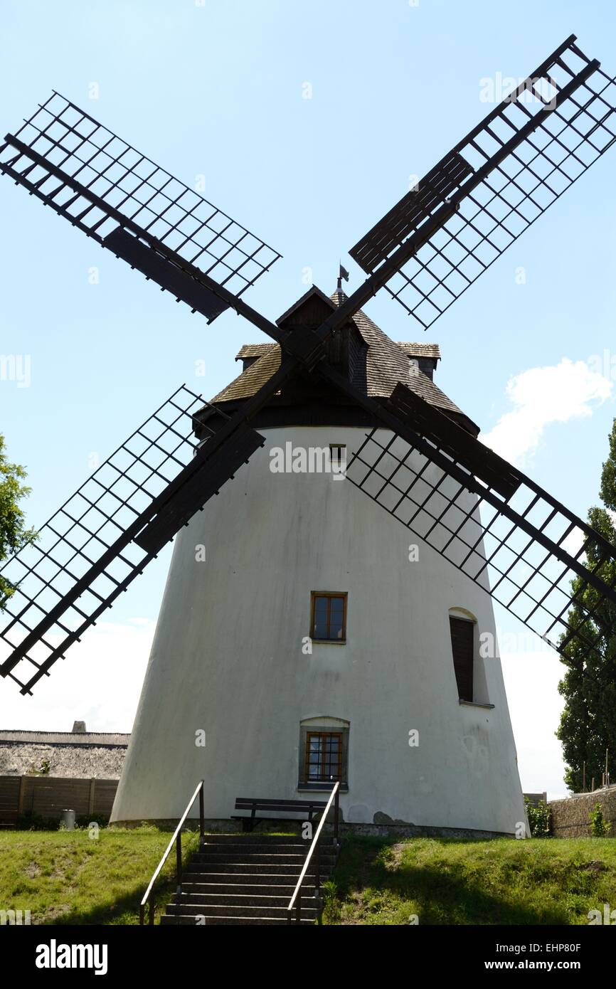 historically preserved windmill Stock Photo - Alamy