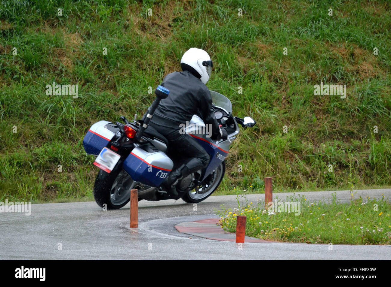 Moped riding technique Stock Photo - Alamy