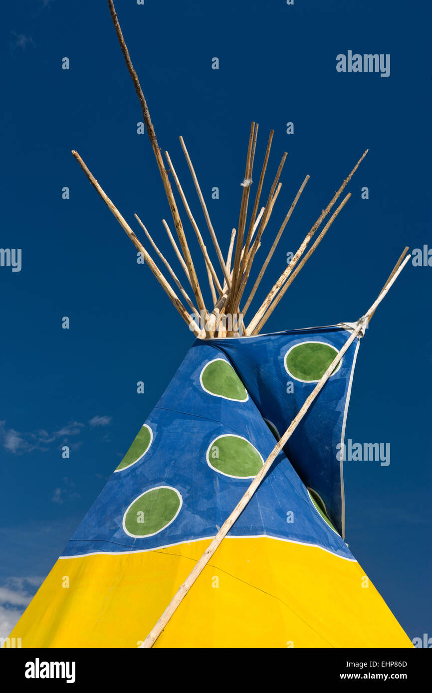 PAINTED NATIVE AMERICAN TEEPEES SAINT MARY LODGE RESORT SAINT MARYS ...