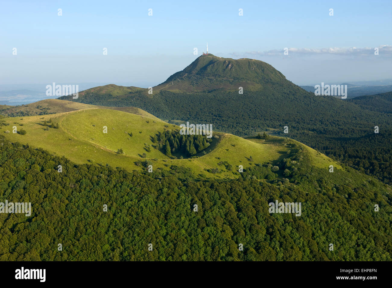 SCORIA CONE CRATER PUY DE DOME CHAINE DES PUYS NATURE PARK OF VOLCANOES ...