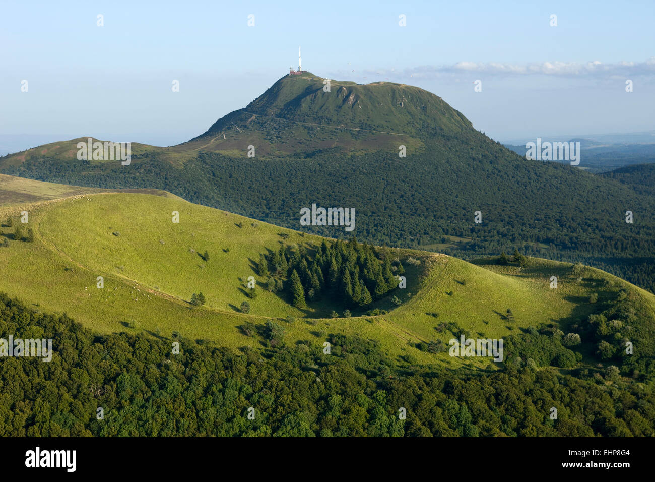 SCORIA CONE CRATER PUY DE DOME CHAINE DES PUYS NATURE PARK OF VOLCANOES ...