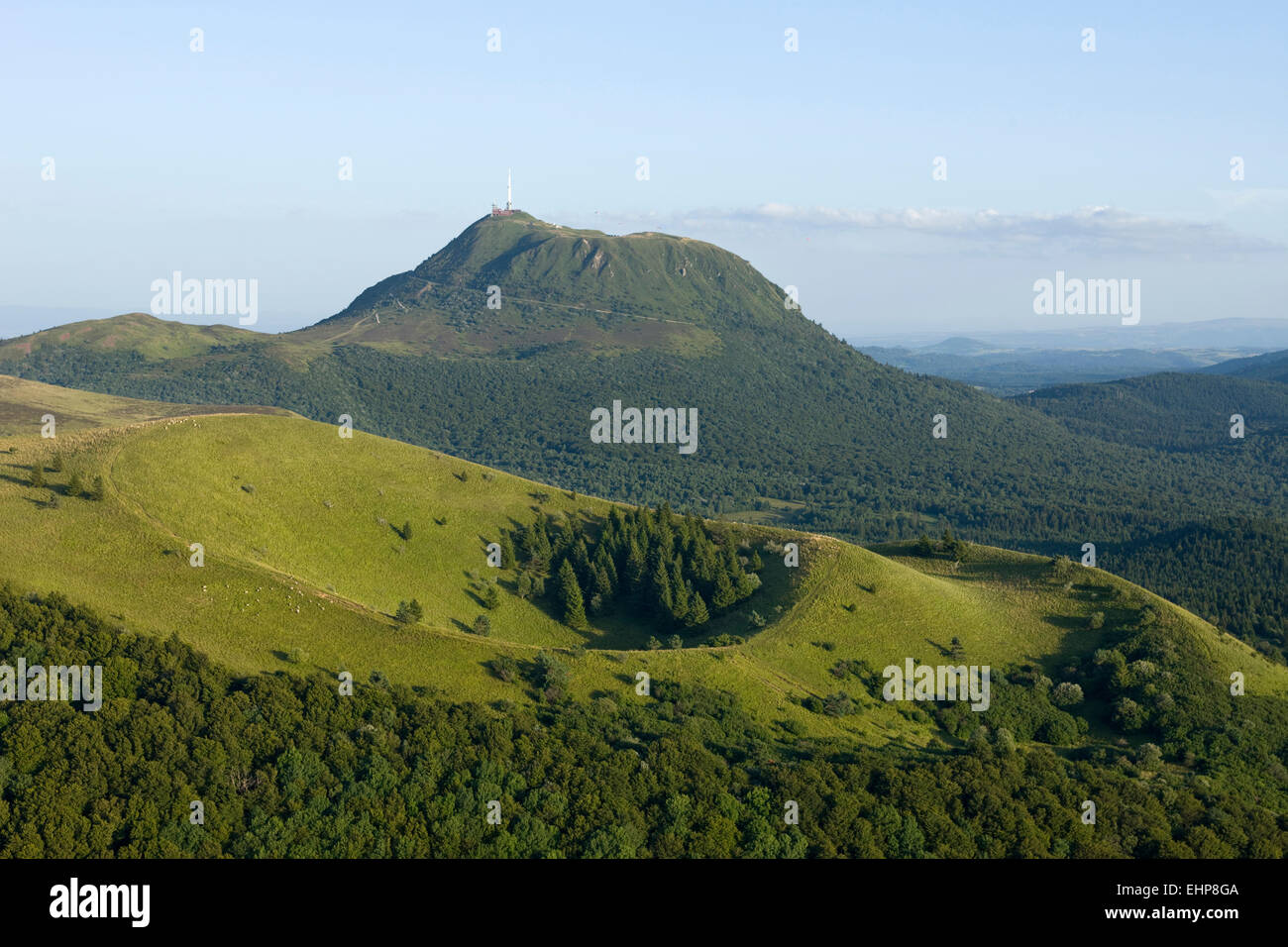 SCORIA CONE CRATER PUY DE DOME CHAINE DES PUYS NATURE PARK OF VOLCANOES ...