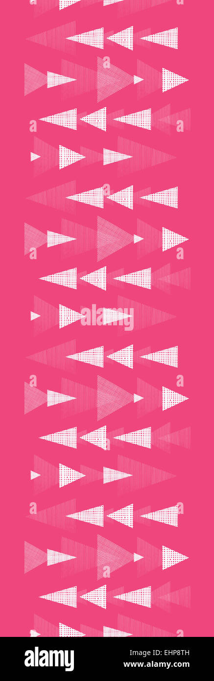 Pink and white ikat triangles stripes vertical seamless pattern background Stock Photo - Alamy