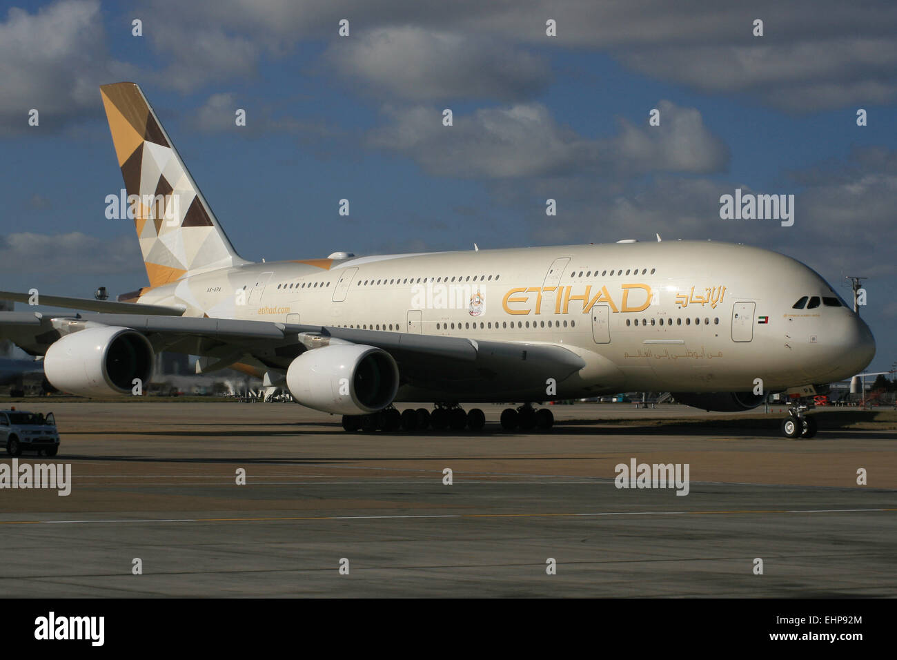 Etihad airbus a380 jet hi-res stock photography and images - Alamy