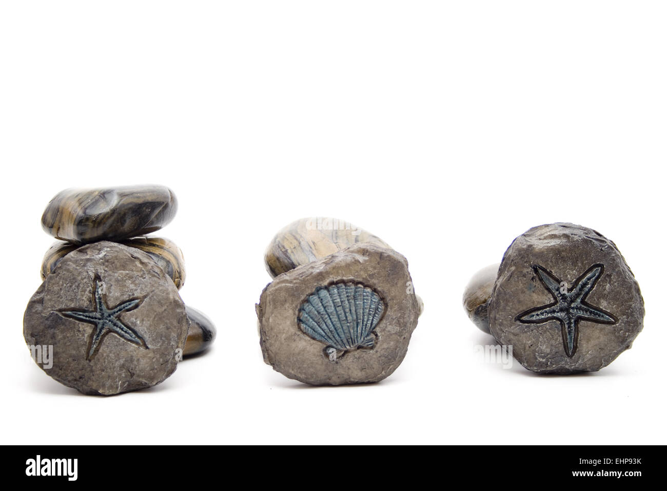 Stones with pattern Stock Photo - Alamy